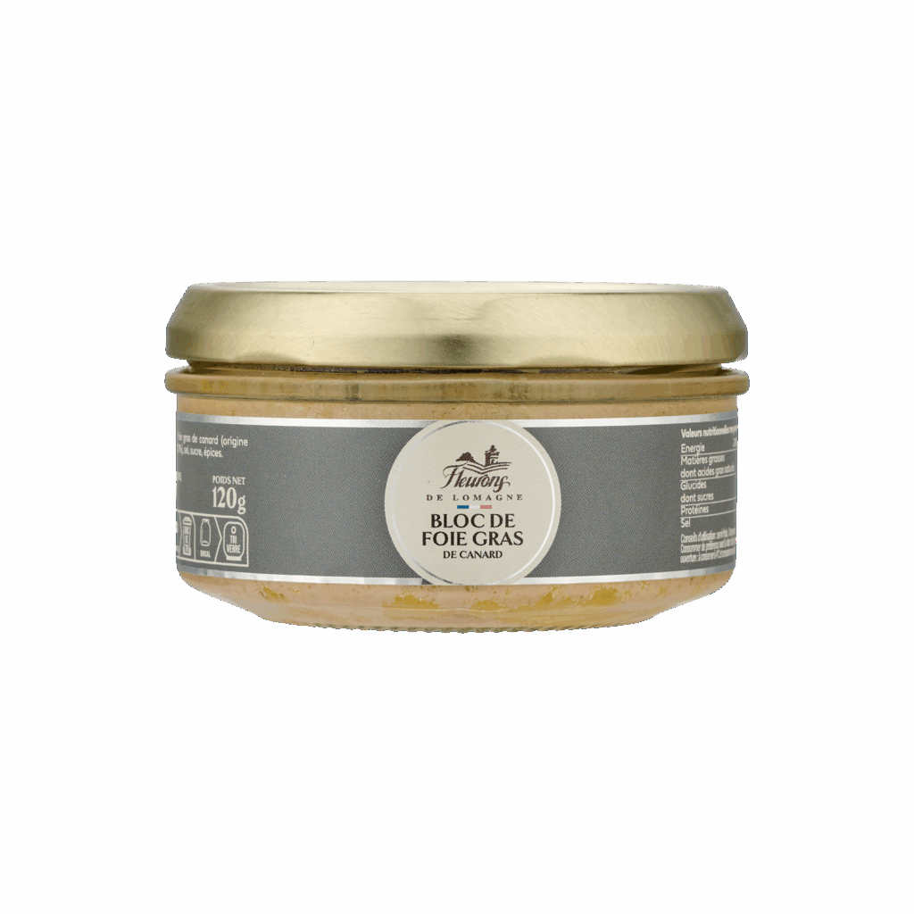 Bloc de foie gras de canard 120g - Fleurons de Lomagne