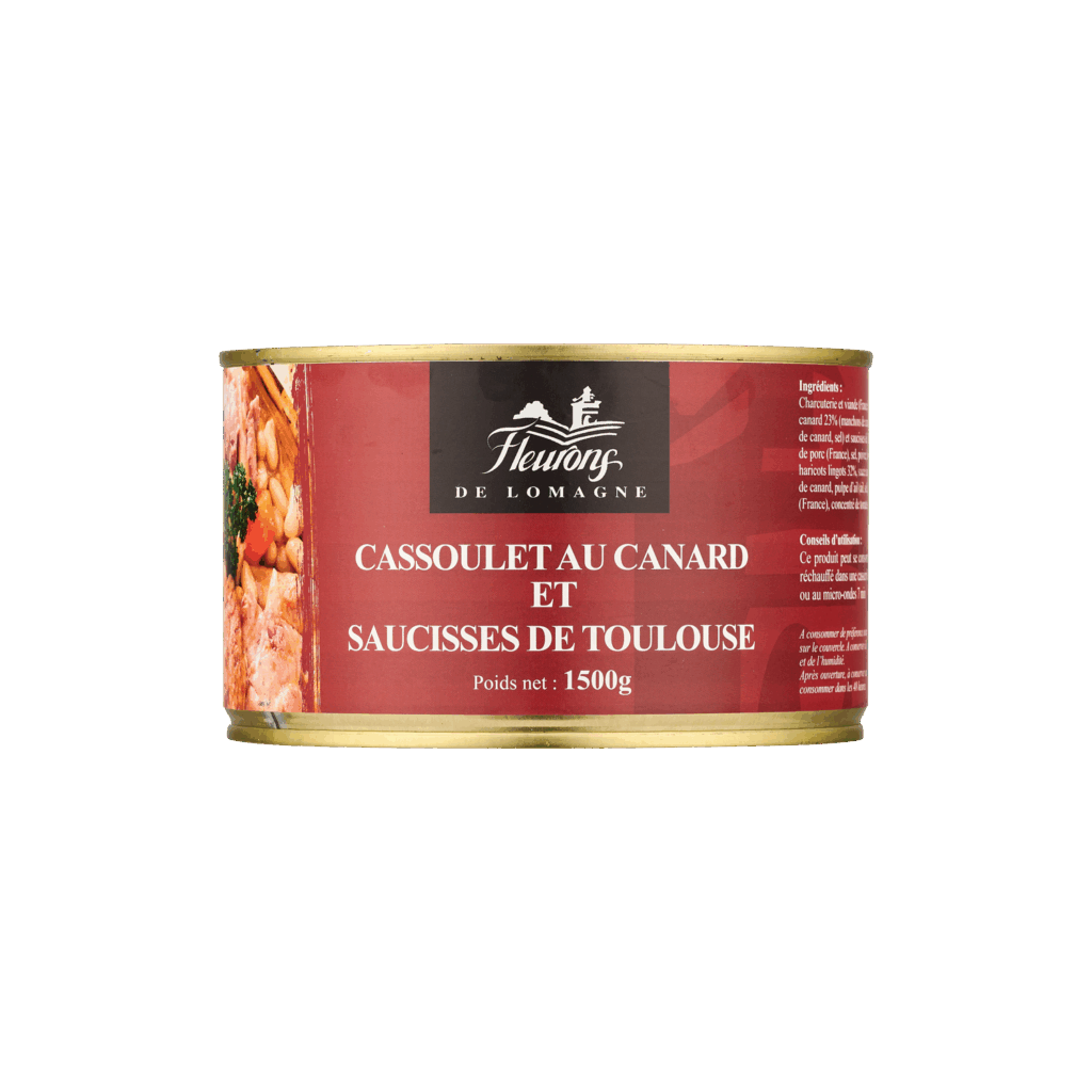 Cassoulet au Canard et saucisses de Toulouse 1500g - Fleurons de Lomagne