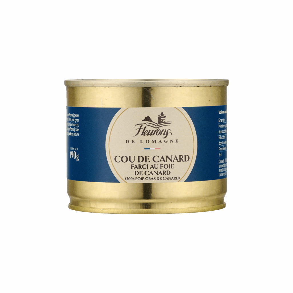 Cou de canard farci au foie de canard 190g (20%FG) - Fleurons de Lomagne