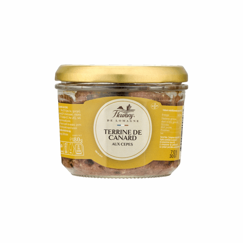 Terrine de canard aux cèpes 180g - Fleurons de Lomagne